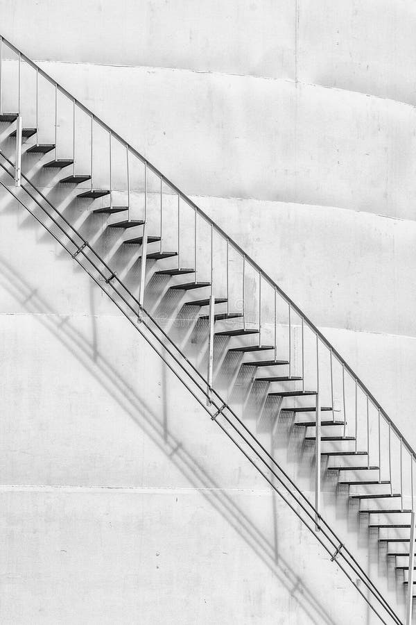 Fuel Tank and Stairs Vertical Stock Photo - Image of silhouette, nevada ...