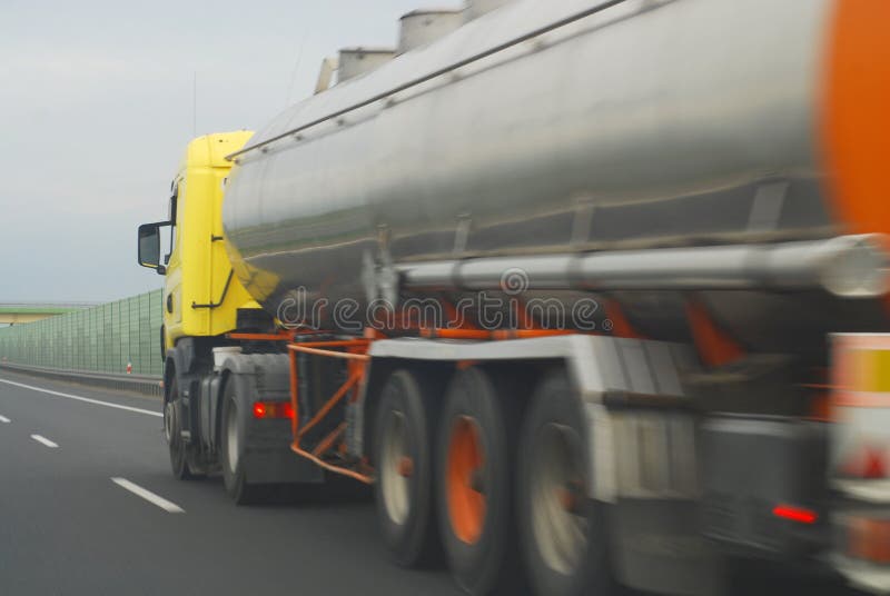 Fuel tanker truck stock photo. Image of delivery, hazard - 19582214