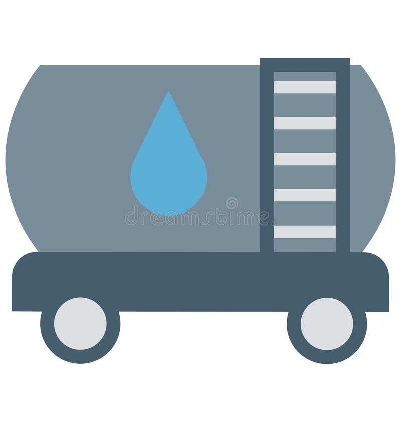 Fuel Tanker Isolated Color Vector Icon that Can Be Easily Modified or ...