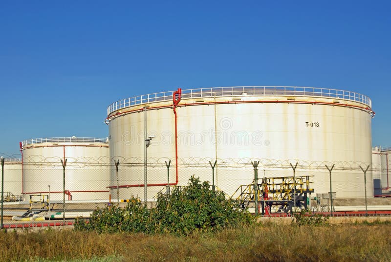 Fuel Tanks stock image. Image of construction, architecture - 28772697