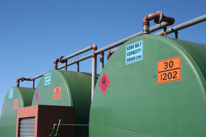 Fuel Tanks stock image. Image of plant, pipes, transportation - 3152413