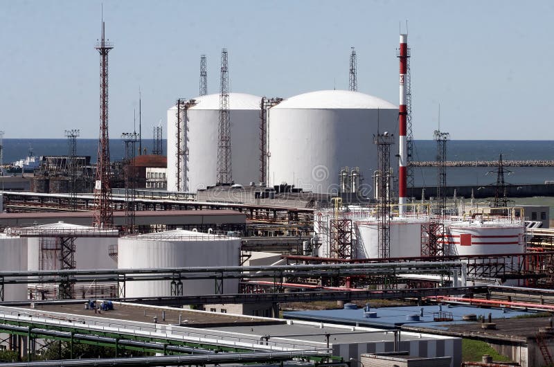 Fuel tanks stock image. Image of pollution, equipment - 8467877