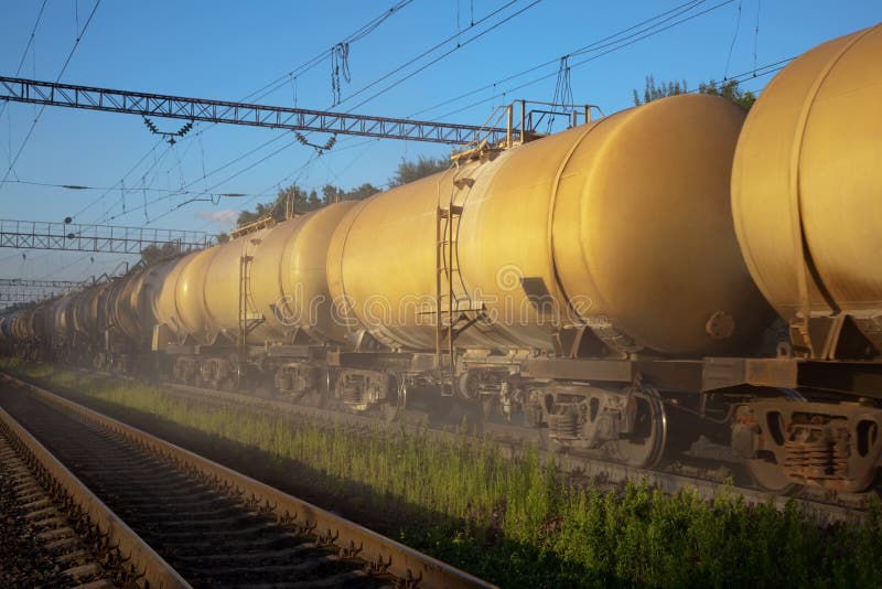 Fuel tanks stock photo. Image of logistic, wagon, railroad - 29860652