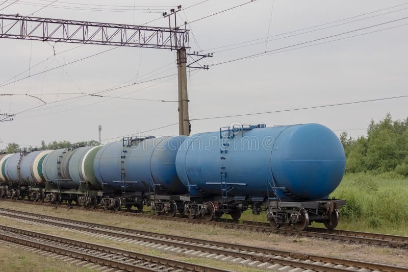 Fuel tanks at the station stock photo. Image of industrial - 302698924