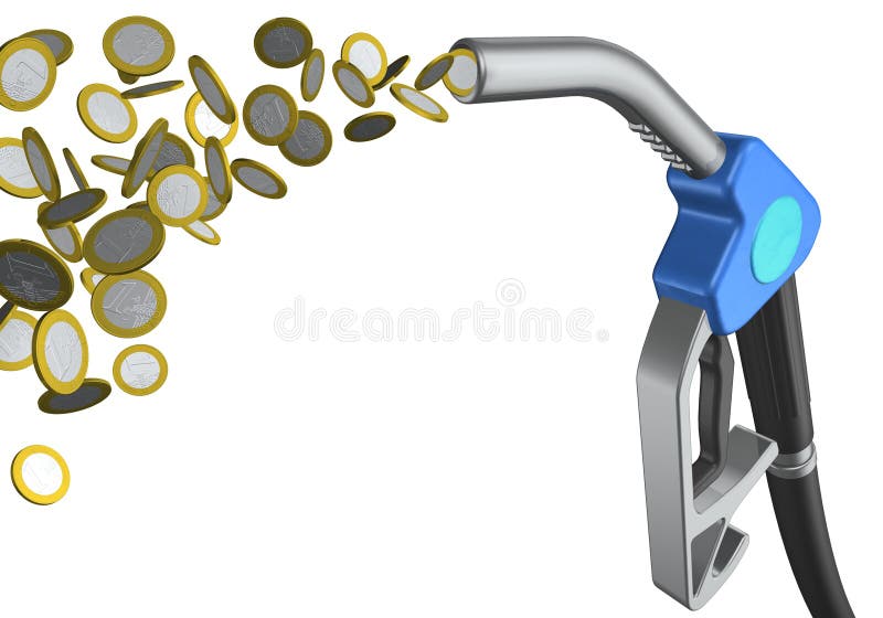 Oil barrel up stock illustration. Illustration of fall - 10572552