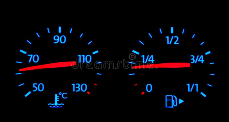 Fuel and Temperature Indexes Stock Image - Image of level, fuel: 12160435