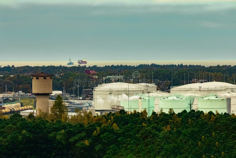 Fuel terminal in Riga stock photo. Image of industry - 88166188
