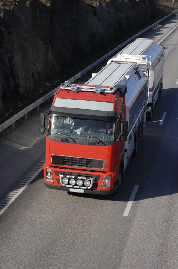 Fuel-truck on the go stock image. Image of business, road - 2219891