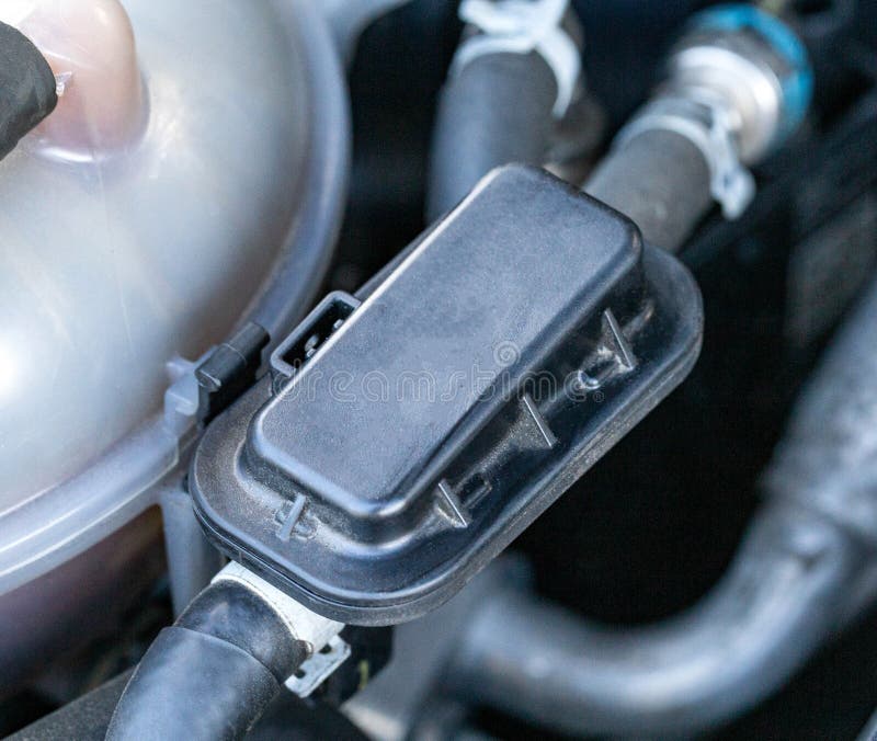 Fuel Valve in the Fuel Line of a Diesel Engine, Close-up, Electronics ...