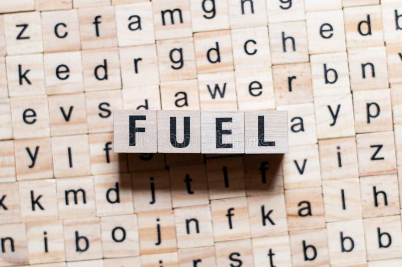 Fuel Word on Black Stone Background Stock Image - Image of copy ...