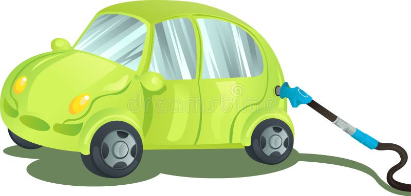 Fueling a Car with Gasoline Stock Vector - Illustration of cartoon ...