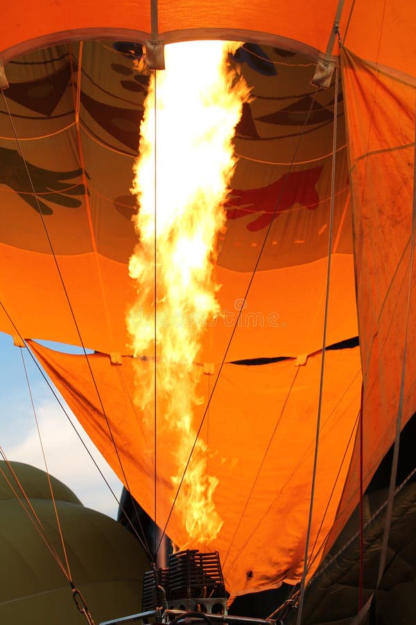 Fuelling Hot Air Balloon stock image. Image of fire, power - 29741075