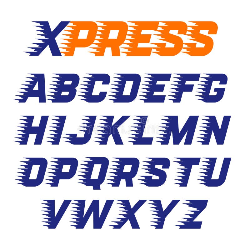 Fuente Del Servicio Expreso Ilustración del Vector - Ilustración de ...