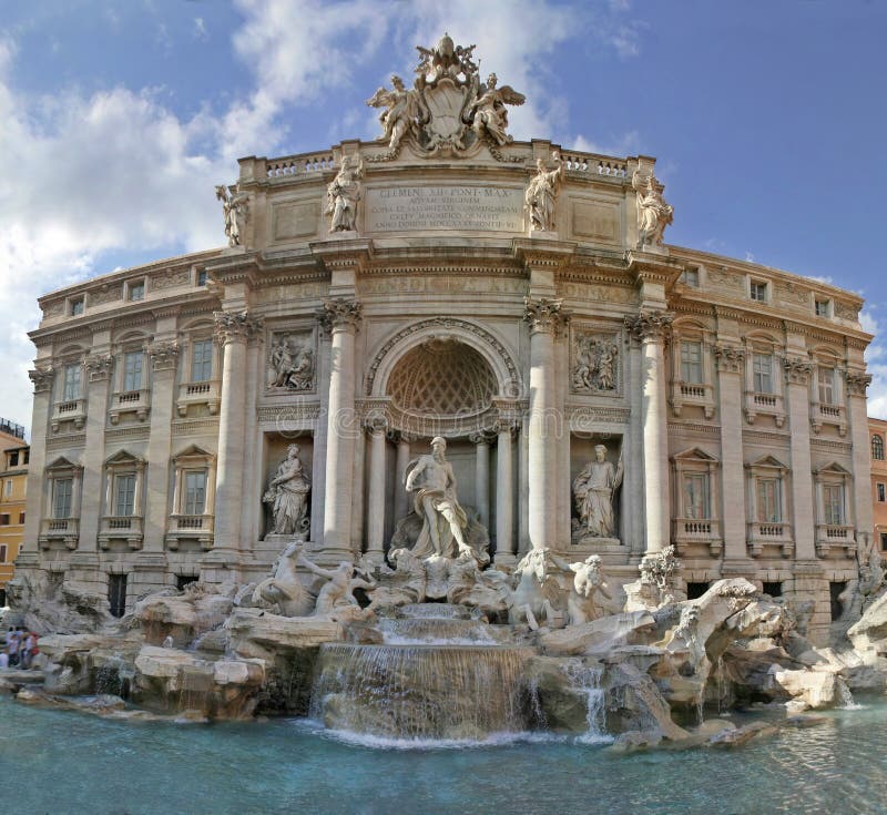 Fuente en Roma foto de archivo. Imagen de piedra, agua - 62472304