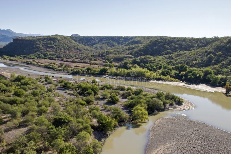 Fuerte River Delta in Sinaloa Stock Image - Image of river, watercourse ...