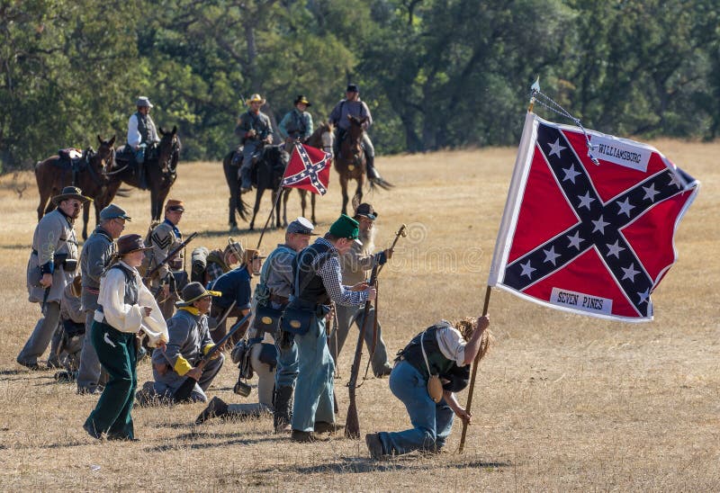 Fuerzas confederadas foto editorial. Imagen de batalla - 61277926