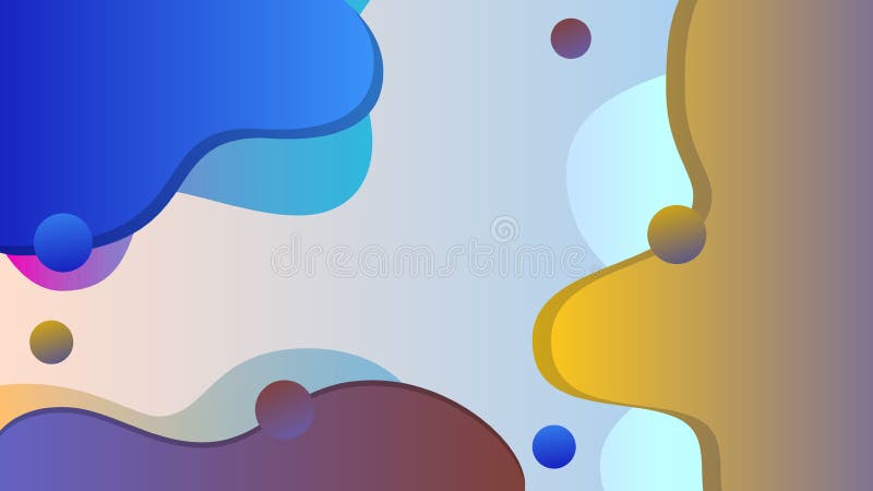 Fuid Abstract Circles Multi Colorful Vector Gradient Background Stock ...