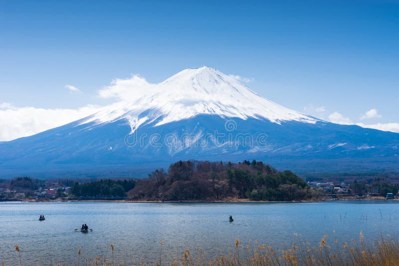 Berg Fuji, Japan stockbild. Bild von hoch, winter, hintergrund - 77967657