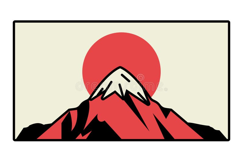 Fuji Mount Japanese Landmark Stock Vector - Illustration of tokyo ...