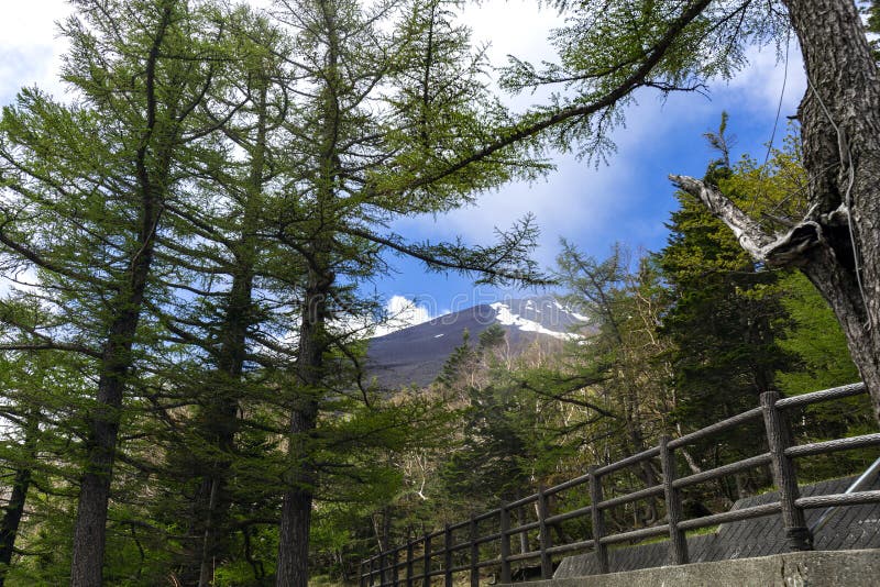 Fuji 5th Station Trekking Route Stock Image - Image of japan, view ...