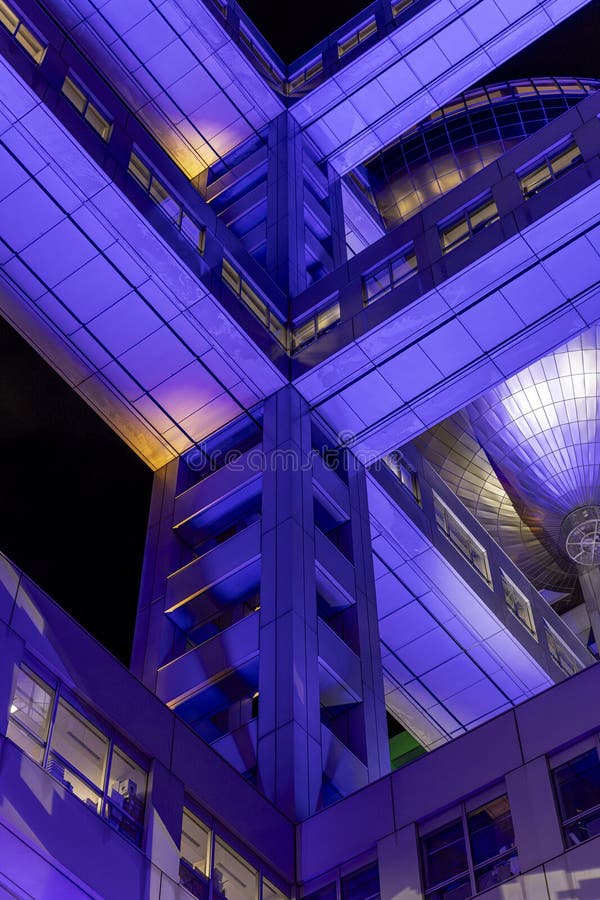 Fuji Tv Building Structure in Odaiba Stock Image - Image of city ...