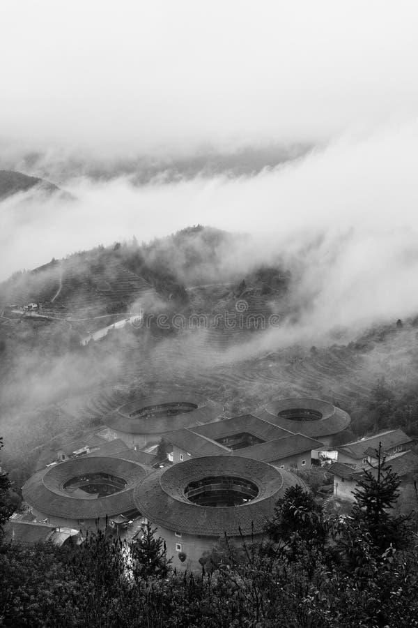 Fujian tulou stock photo. Image of mountain, place, architecture - 15644778