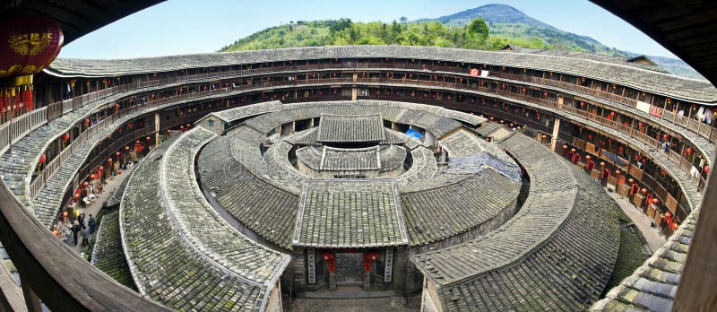 Tulou Life stock photo. Image of bamboo, tulou, wall, earth - 5694132