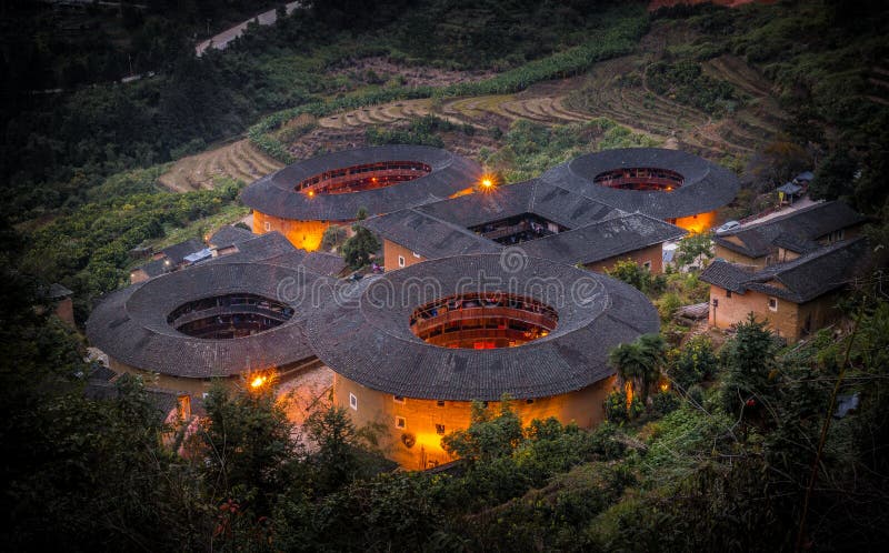 Fujian Tulou-special Architecture of China Stock Image - Image of ...