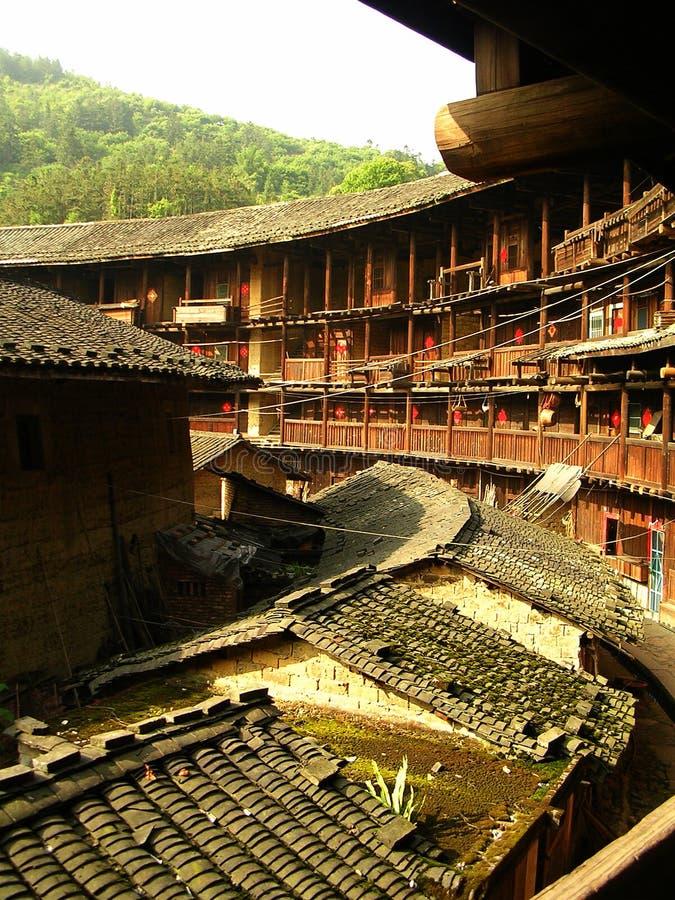 Fujian Tulou Earth Building Stock Image - Image of lichen, life: 5574043