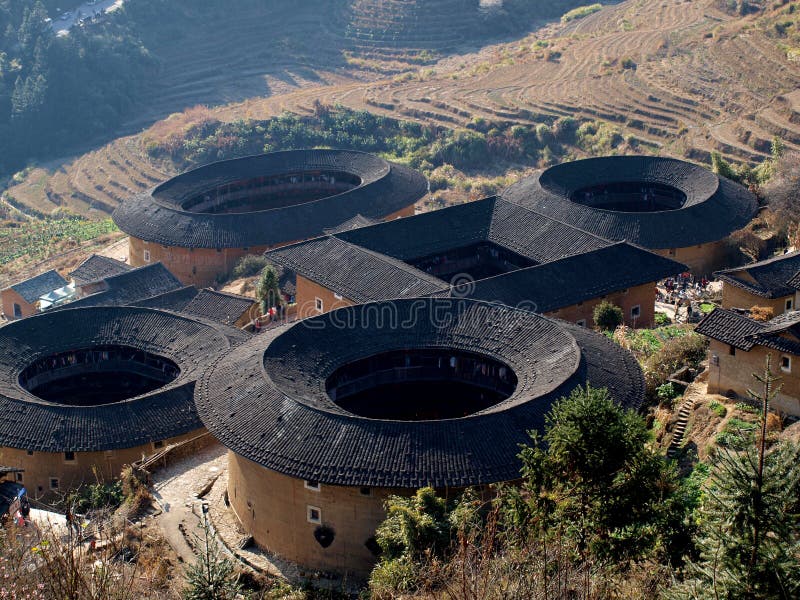 Fujian Tulou-special Architecture of China Stock Image - Image of ...