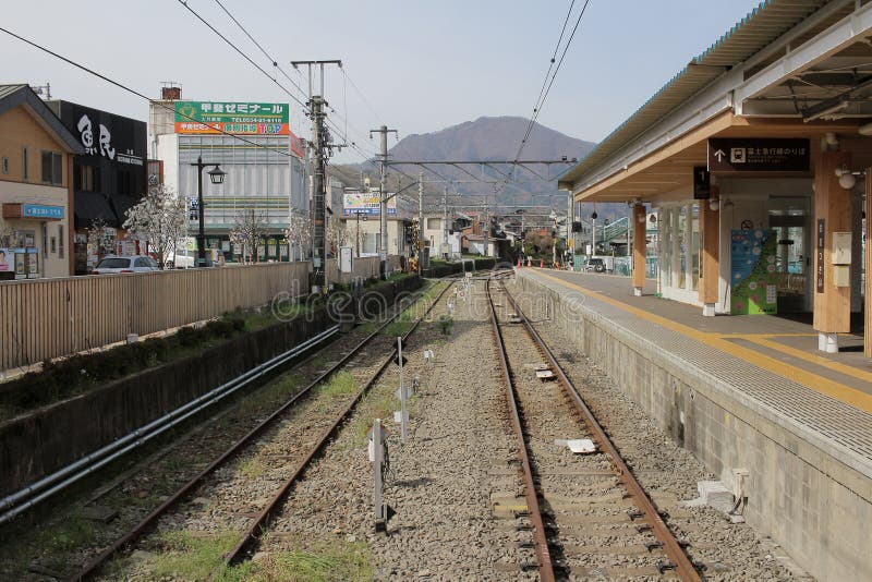 One of the Fujikyu Railway Line at Otsuki Editorial Stock Photo - Image ...