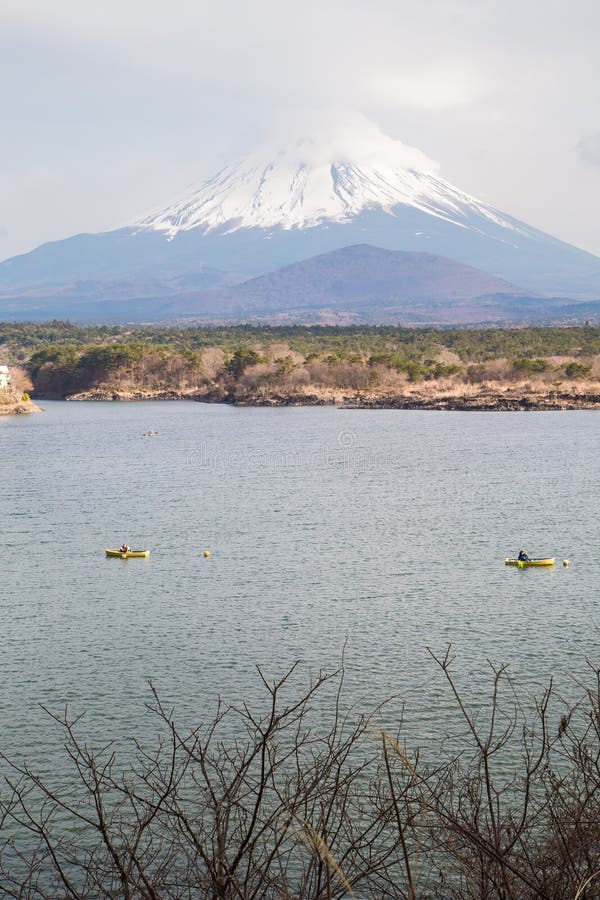 Fujisan and Lake Shoji stock photo. Image of relaxation - 74973968