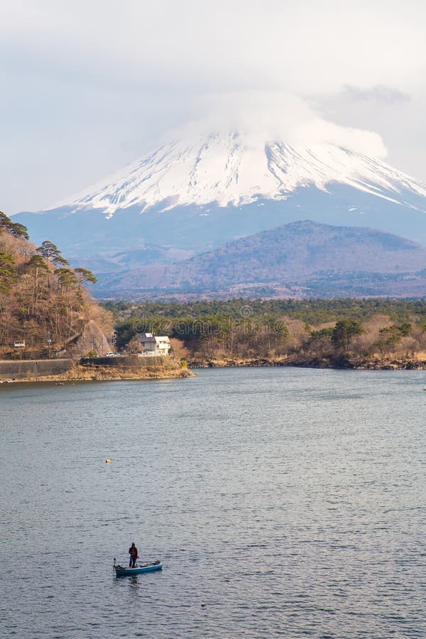 Fujisan and Lake Shoji stock image. Image of japanese - 74974133