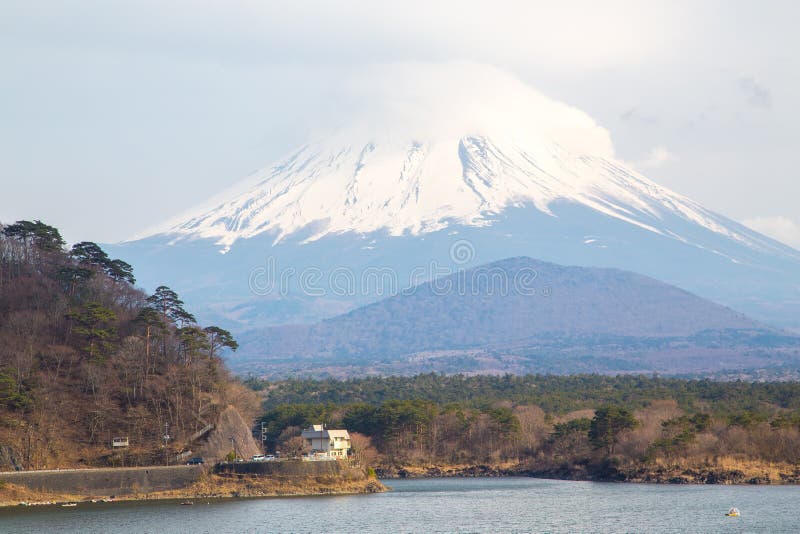 Fujisan and Lake Shoji stock image. Image of rural, range - 74974503