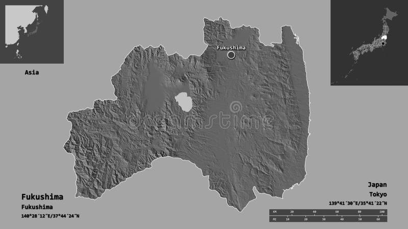 Fukushima, Prefecture of Japan,. Previews. Bilevel Stock Illustration ...