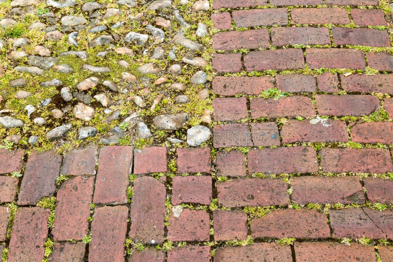 Brick pavement stock image. Image of frame, stones, pavement - 106565015