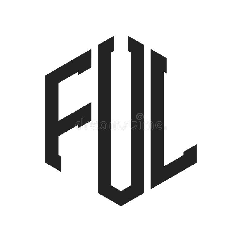 FUL Logo Design. Initial Letter FUL Monogram Logo Using Hexagon Shape ...