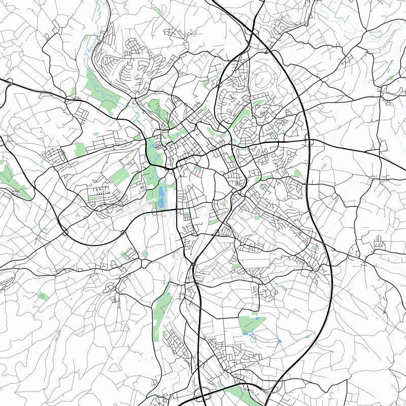 The Fulda map. stock illustration. Illustration of beautiful - 306042984