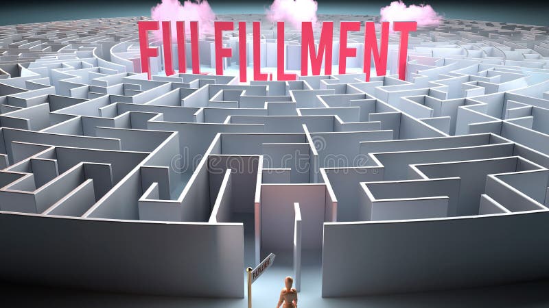 Fulfillment and a Complicated Path To it Stock Illustration ...