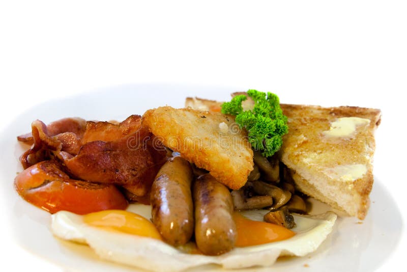Full australian breakfast stock photo. Image of isolated - 11250974