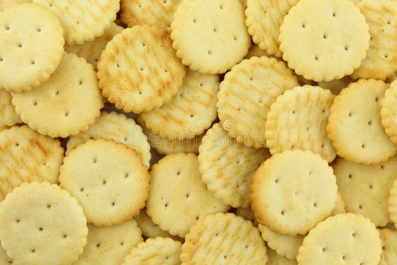 Full Background Texture of Salty Round Crackers Stock Image - Image of ...