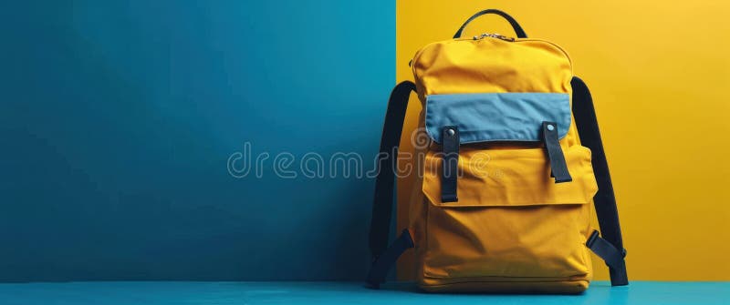 Full Backpack with School Items Stock Image - Image of hiking, storage ...