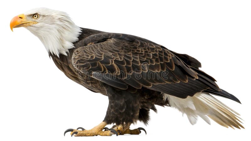 Full,Bald Eagle Image, Isolated Transparent Background Stock Image ...