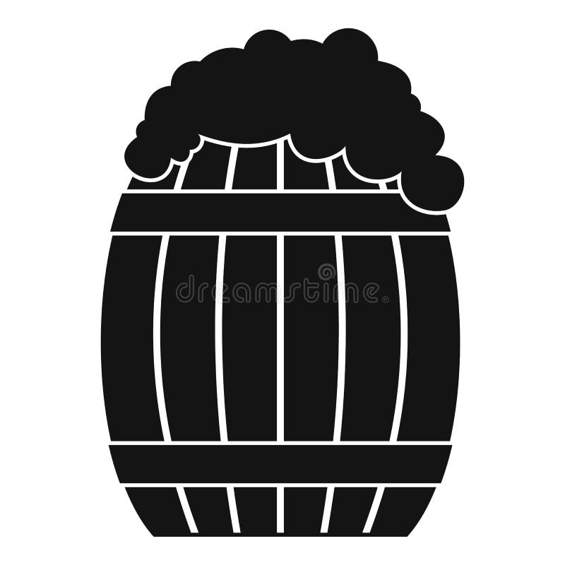 Full Barrel Icon, Simple Style. Stock Vector - Illustration of ferment ...