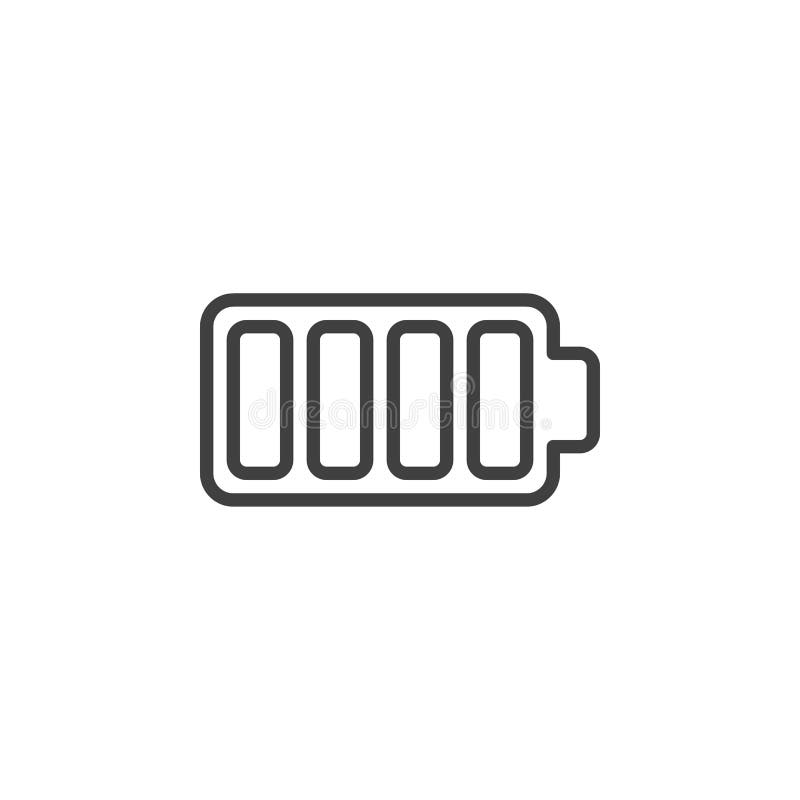 Battery charge vector icon stock vector. Illustration of energy - 125002926