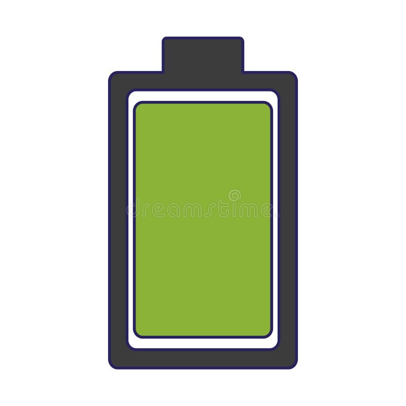 Full battery charge stock vector. Illustration of battery - 143374228