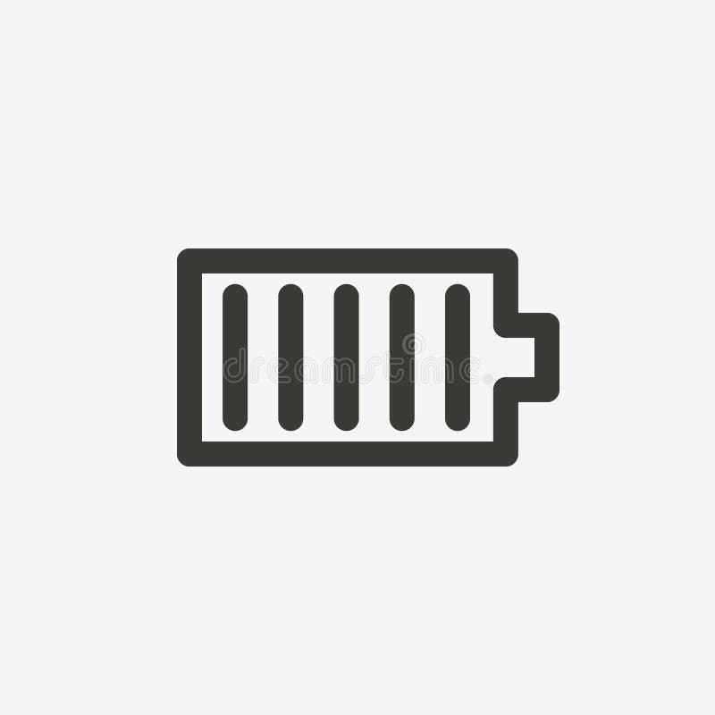 Full battery icon stock illustration. Illustration of isolated - 75326416