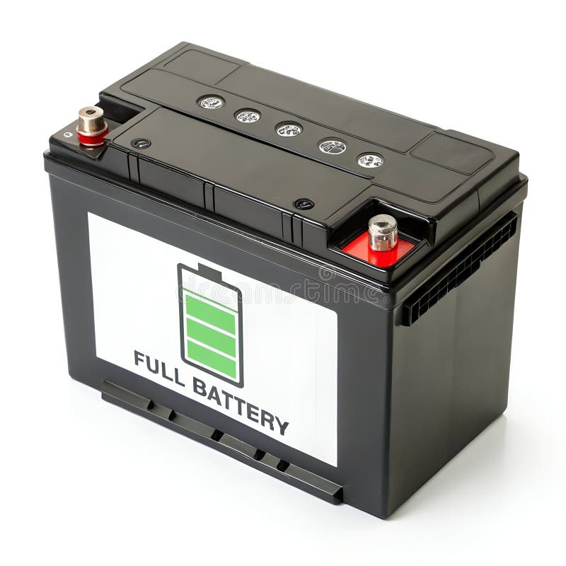 Full Battery Icon stock illustration. Illustration of technology ...