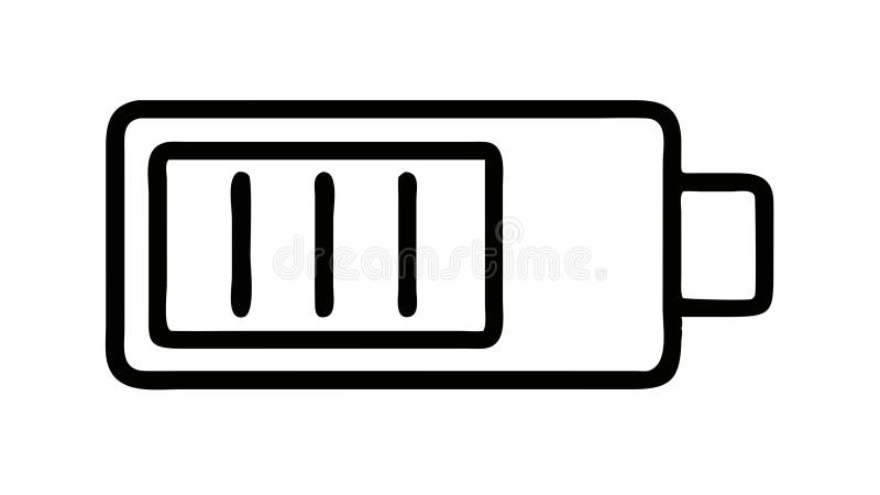 Full Battery Icon, Representing Maximum Power Level, Vector Design ...