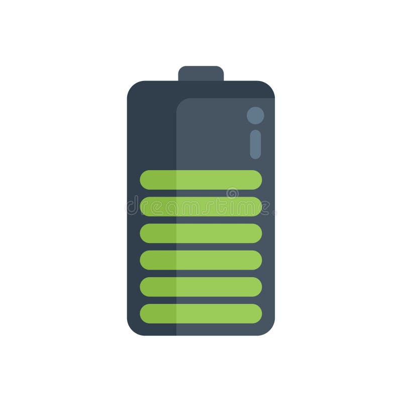 Full Battery Icon Showing Accumulator Power Level Stock Vector ...